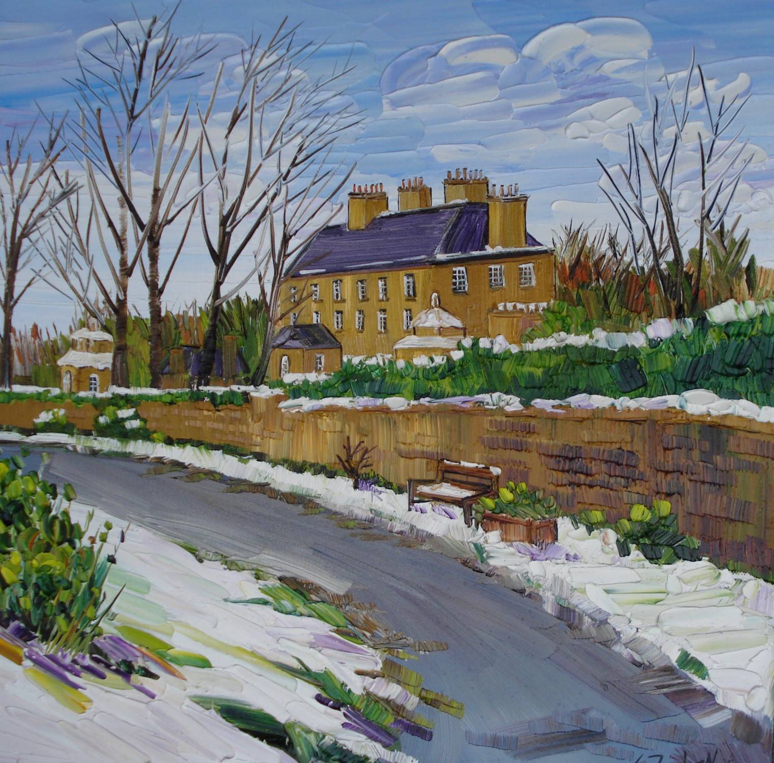 Pollok House Glasgow (40 x 40cm) - Sheila Fowler Art